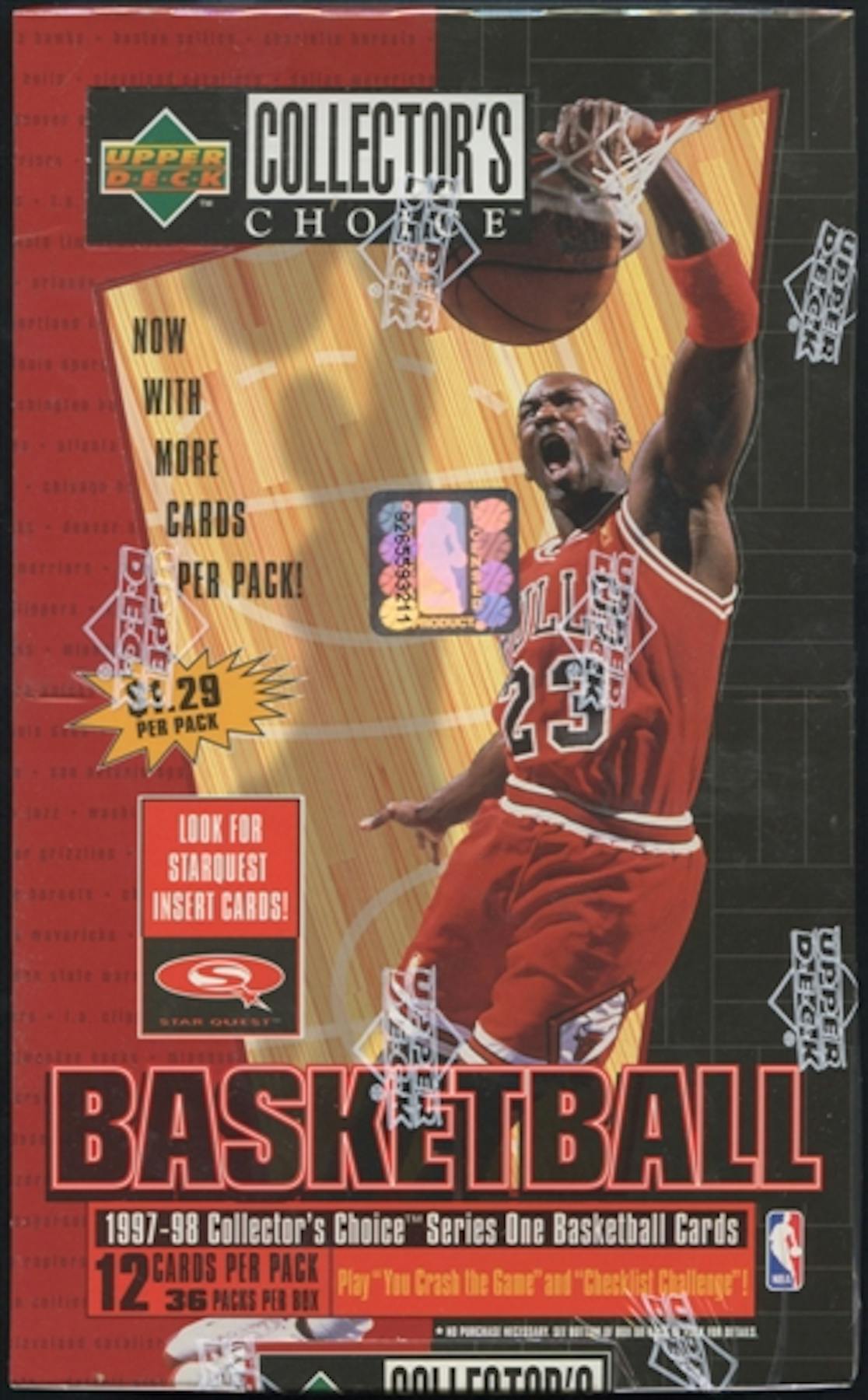 1997 98 Upper Deck Collectors Choice Series 1 Basketball Prepriced Box